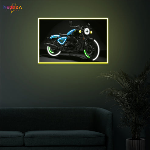 Royal Enfield Shotgun Neon Sign Artwork – Neonzastudio