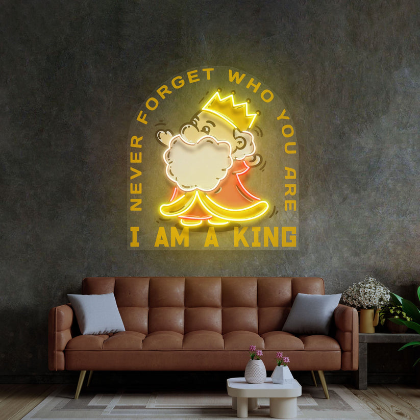 Cute King LED Neon Sign Light Pop Art – Neonzastudio