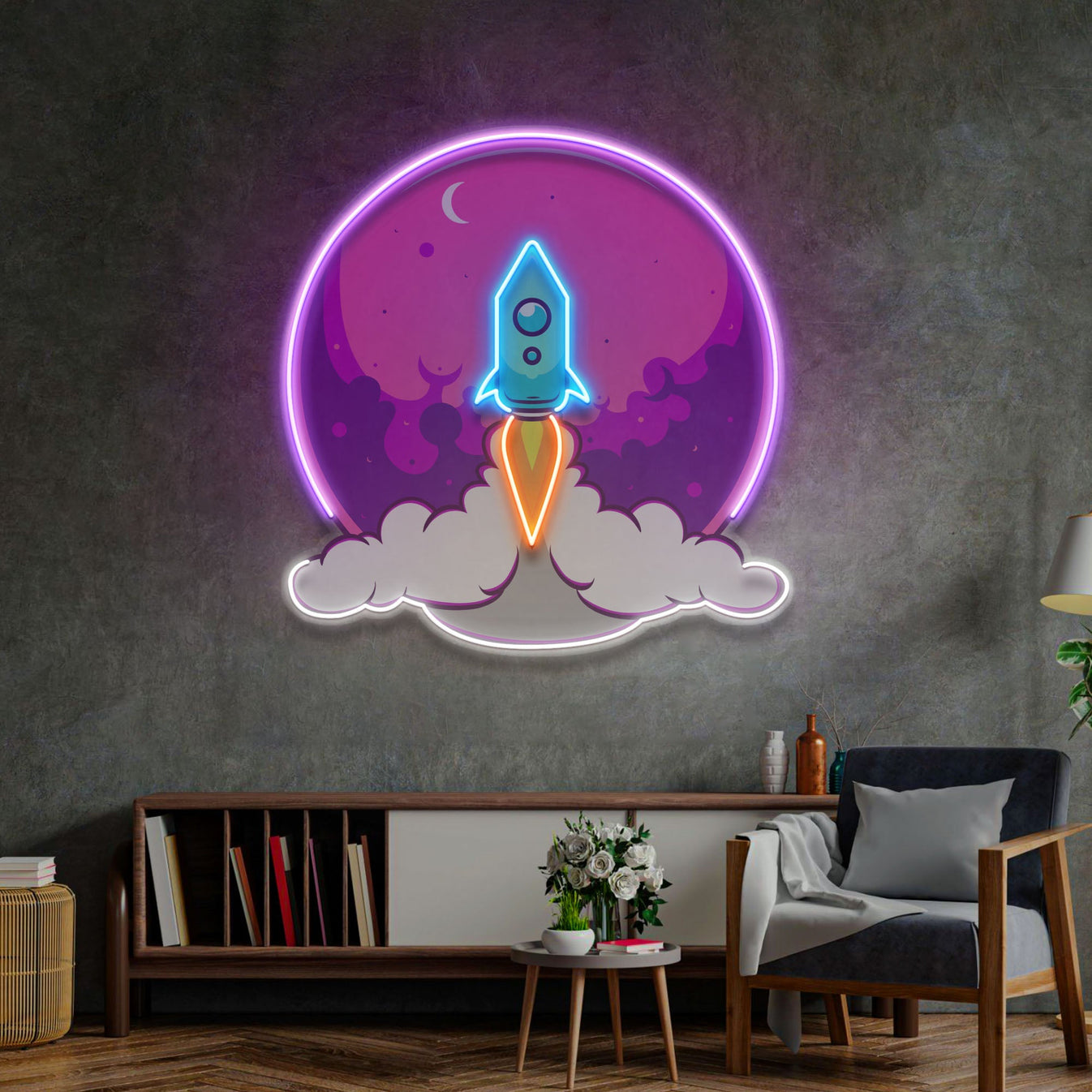 Rocket Launch LED Neon Sign Light Pop Art – Neonzastudio